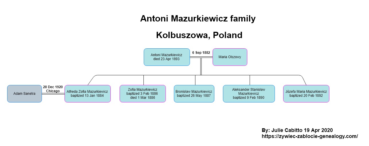 mazurkiewicz-family-chart-poland – Polish families from Żywiec-Zabłocie ...